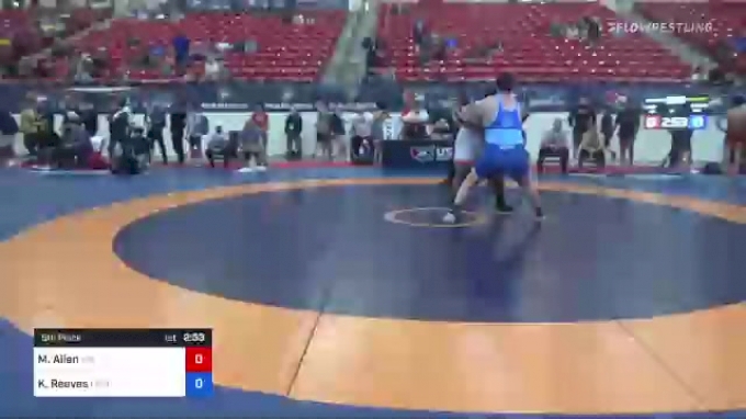 130 kg 5th Place - Malcolm Allen, Legends Of Gold vs Kaleb Reeves ...