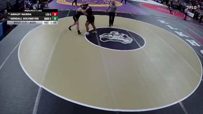 Champ. Round 1 - Kendall Holtmeyer, Omaha Bryan Girls vs Ashley Najera ...
