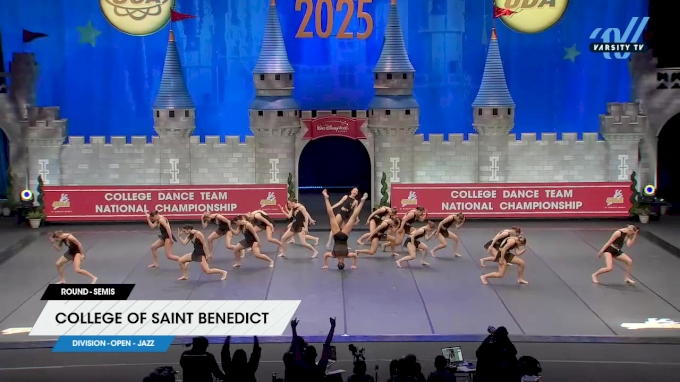 College of Saint Benedict [2025 Open - Jazz Semis] 2025 UCA & UDA College Cheerleading & Dance ...