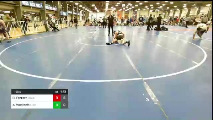 113 lbs Rr Rnd 2 - Danny Ferraro, OBWC Gremlins vs Aaron Westcott, Star ...