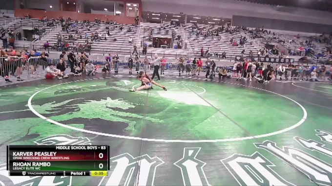 83 lbs 1st Place Match - Rhoan Rambo, Legacy Elite WC vs Karver Peasley ...