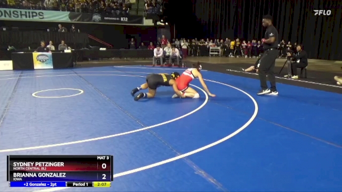 116 lbs Semifinal - Brianna Gonzalez, Iowa vs Sydney Petzinger, North ...