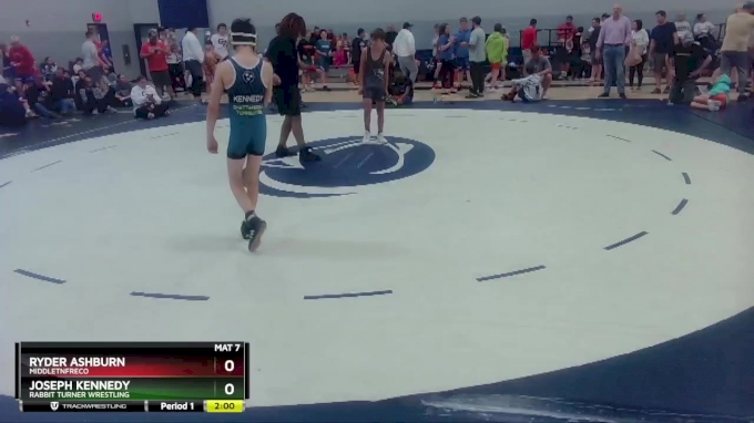 92 lbs Quarterfinal - Joseph Kennedy, Rabbit Turner Wrestling vs Ryder ...