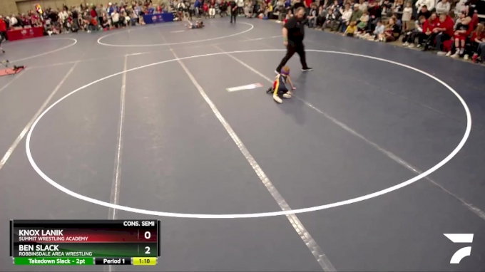 33-36 lbs Cons. Semi - Knox Lanik, Summit Wrestling Academy vs Ben ...