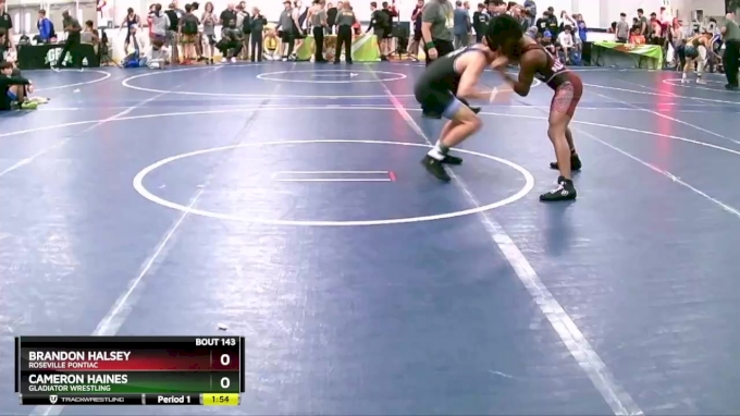 125 lbs Champ. Round 2 - Cameron Haines, Gladiator Wrestling vs Brandon ...