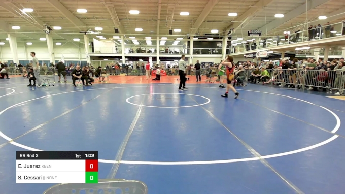 160 lbs Rr Rnd 3 - Ella Juarez, Keene Gladiators vs Sophie Cessario, None