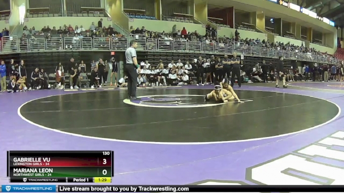 130 lbs Round 7 (8 Team) - Gabrielle Vu, Lexington Girls vs Mariana ...