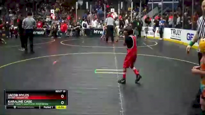 37 lbs Champ. Round 2 - Jacob Myles, Rocket Trained WC vs Karaline Case ...