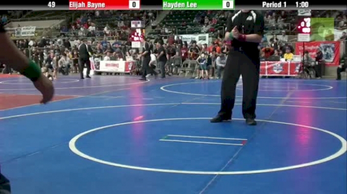 49 lbs finals Elijah Bayne Commando WC vs. Hayden Lee Commando WC