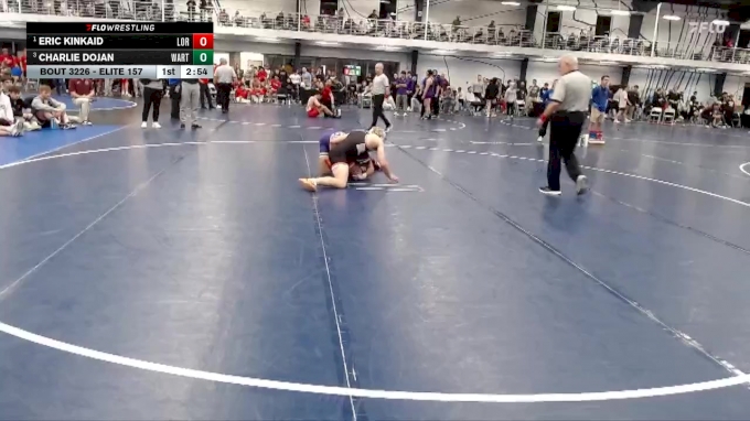 Elite 157 lbs 1st Place Match - Eric Kinkaid, Loras vs Charlie Dojan ...
