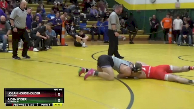150 lbs Cons. Round 4 - Aiden Kyser, Vermillion vs Logan Householder ...