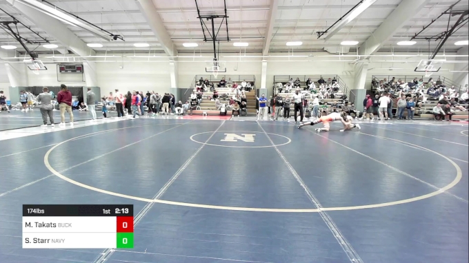 174 lbs Consi Of 8 #2 - Myles Takats, Bucknell vs Sammy Starr, Navy