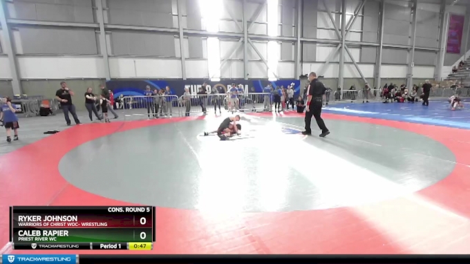 67 lbs Cons. Round 5 - Caleb Rapier, Priest River WC vs Ryker Johnson ...