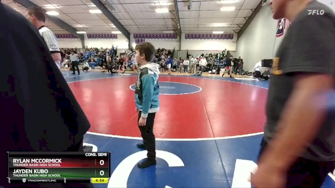 106 lbs Cons. Semi - Jayden Kubo, Thunder Basin High School vs Rylan ...