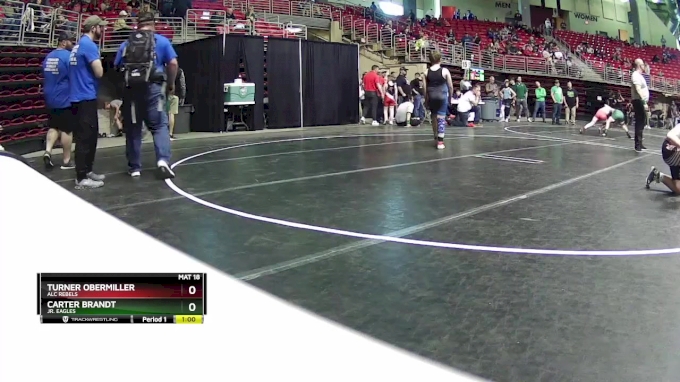 120 lbs 7th Place Match - Carter Brandt, Jr. Eagles vs Turner ...