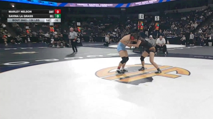 130 lbs Consi Of 16 #2 - Marley Nelson, Santa Ana (SS) vs Savina La ...