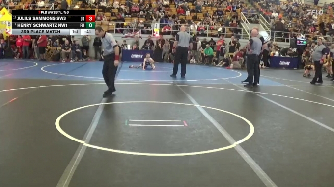 100 lbs 3rd Place Match - Julius Sammons SW3, Dayton Bandits vs Henry ...