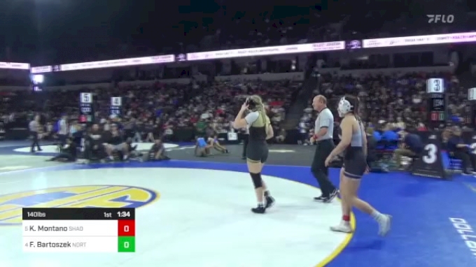 140 lbs Quarterfinal - Kaylin Montano, Shadow Hills vs Faith Bartoszek ...