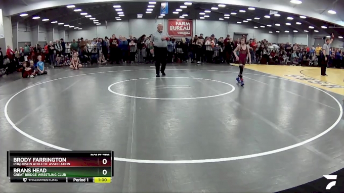 59 lbs Semifinal - Brans Head, Great Bridge Wrestling Club vs Brody ...