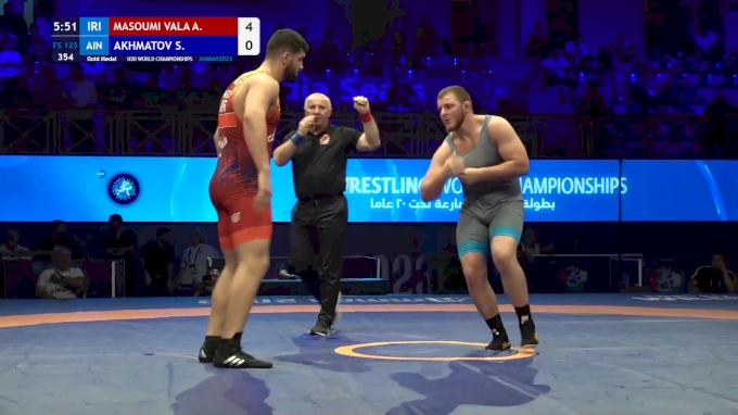 125 kg Finals 1-2 - Amirreza Masoumi Valadi, Iran vs Said Akhmatov ...