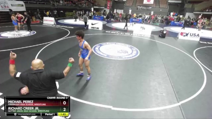 165 lbs Champ. Round 3 - Richard Creer Jr., Sutter Union High School ...