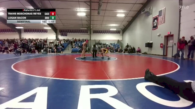 106 lbs Semifinal - Logan Bacon, Shoshoni vs Travis Moschonas Reyes ...