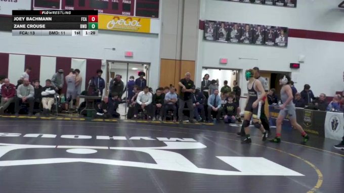 133 lbs Semifinal - Joey Bachmann, Faith Christian Acad vs Zane Crouse ...