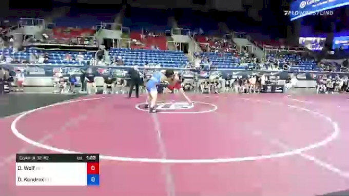 220 lbs Consi Of 32 #2 - Dalton Wolf, Wisconsin vs Devin Kendrex, Indiana