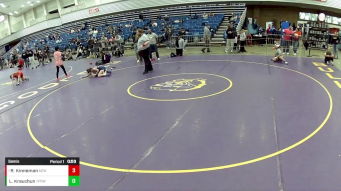 14U Girls - 80 lbs Semis - Regan Kinneman, Arizona Girls Wrestling vs ...