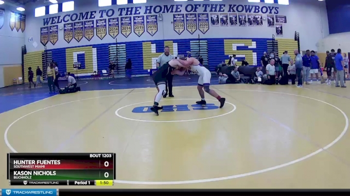 195 Gold Round 5 - Hunter Fuentes, Southwest Miami vs Kason Nichols ...