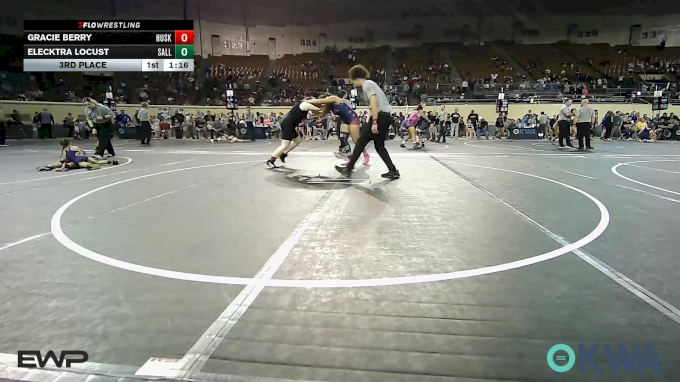 200 lbs 3rd Place - Gracie Berry, Husky WC vs Elecktra Locust, Sallisaw ...