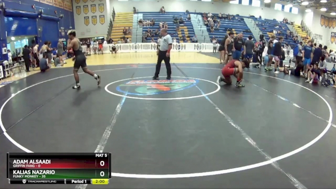 165 lbs Round 4 (8 Team) - Kalias Nazario, Funky Monkey vs Adam Alsaadi ...