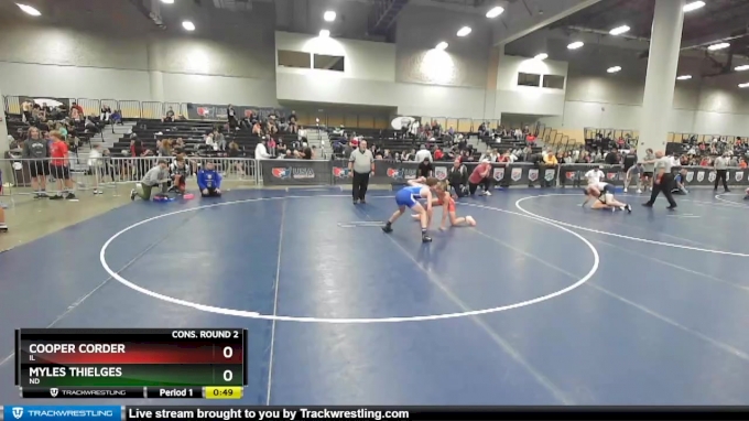125 lbs Cons. Round 2 - Myles Thielges, ND vs Cooper Corder, IL