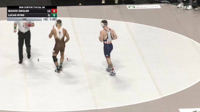 133 lbs 2nd Wrestleback (16 Team) - Mason Ziegler, Lehigh vs Lucas Byrd ...