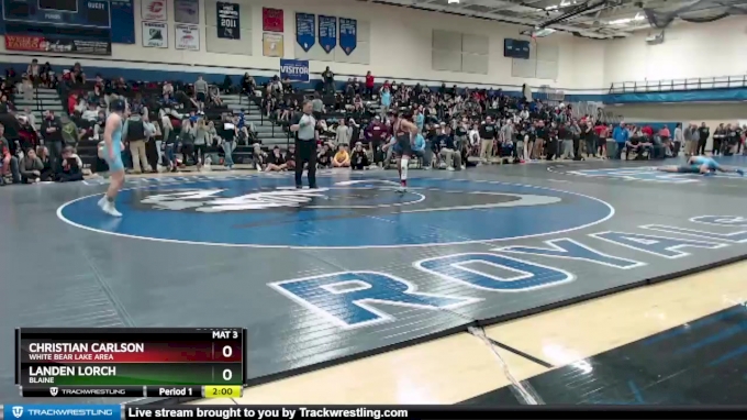 126 lbs Quarterfinal - Christian Carlson, White Bear Lake Area vs ...
