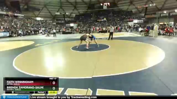 Girls 170 lbs Cons. Round 3 - Brenda Zamorano-Salmoran, Bothell (Girls ...
