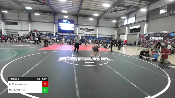 88 lbs Rr Rnd 3 - Allie Goodman, Payson WC vs Madeline Porter, Tucson ...