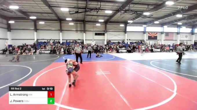80 lbs Rr Rnd 2 - Levi Armstrong, Rim County Grapplers vs Jayce Powers ...