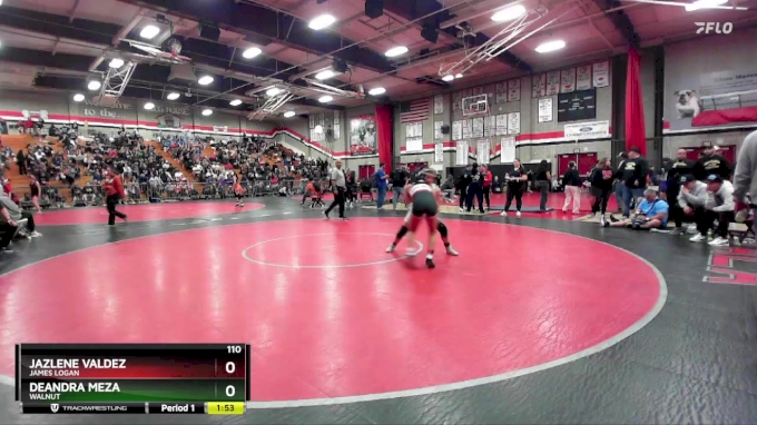 110 lbs Champ. Round 3 - Deandra Meza, Walnut vs Jazlene Valdez, James ...