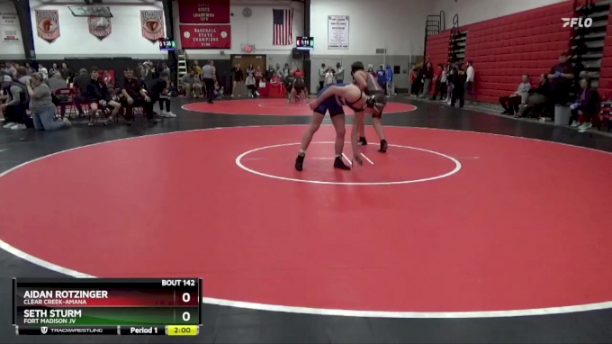 138 lbs Round 2 - Aidan Rotzinger, Clear Creek-Amana vs Seth Sturm ...