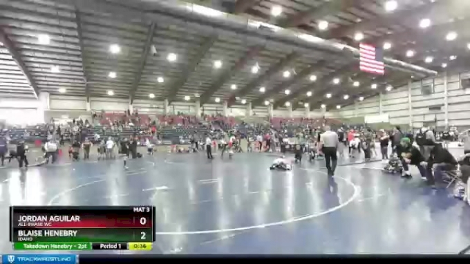 49 lbs 2nd Place Match - Jordan Aguilar, All-Phase WC vs Blaise Henebry ...