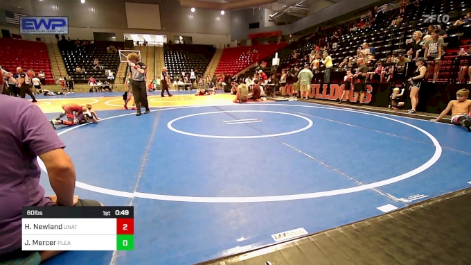 60 lbs Rr Rnd 2 - Hudson Newland, Unattached vs Jaxon Mercer, Pleasant Hill