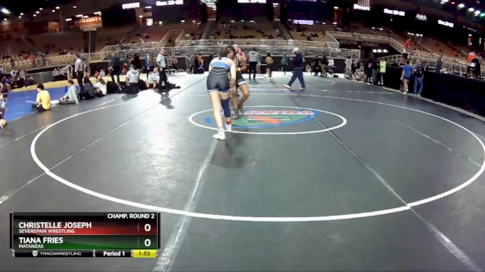 125 lbs Champ. Round 2 - Tiana Fries, Matanzas vs Christelle Joseph ...