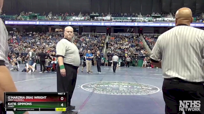 107 lbs Semifinal - O`marzria (Ria) Wright, West Caldwell vs Katie ...