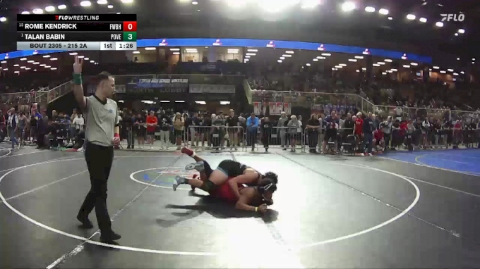215 2A Semifinal - Talan Babin, Ponte Vedra vs Rome Kendrick, Ft Walton ...
