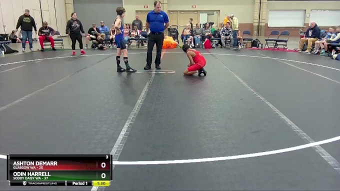 92 lbs Round 5 (8 Team) - Ashton DeMarr, Glasgow WA vs Odin Harrell ...