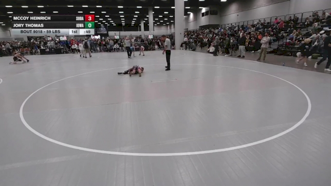 59 lbs Cons. Sub-rd Of 16 - McCoy Heinrich, South Dakota vs Jory Thomas ...