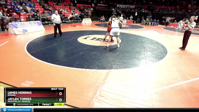 1A 285 lbs Semifinal - James Herring, Roxana vs Jaylen Torres, Wheaton ...