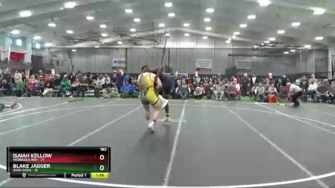 182 lbs Cross Bracket (8 Team) - Blake Jagger, Iowa Gold vs Isaiah ...