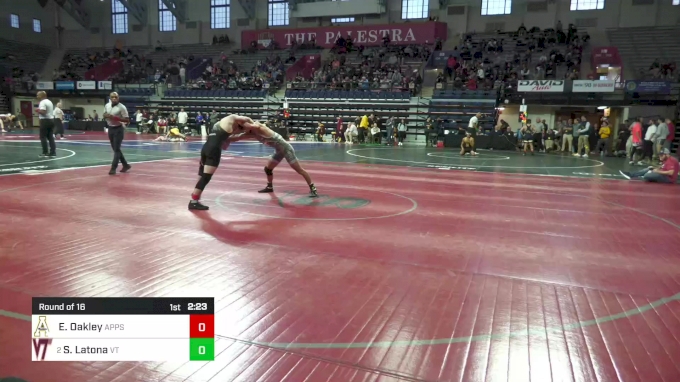 133 lbs Round Of 16 - Ethan Oakley, Appalachian State vs Sam Latona ...